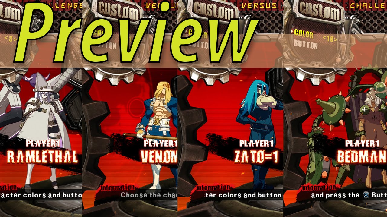 Preview | Guilty Gear Xrd Ramlethal, Venom, Zato, & Bedman DLC Colors 7 ...