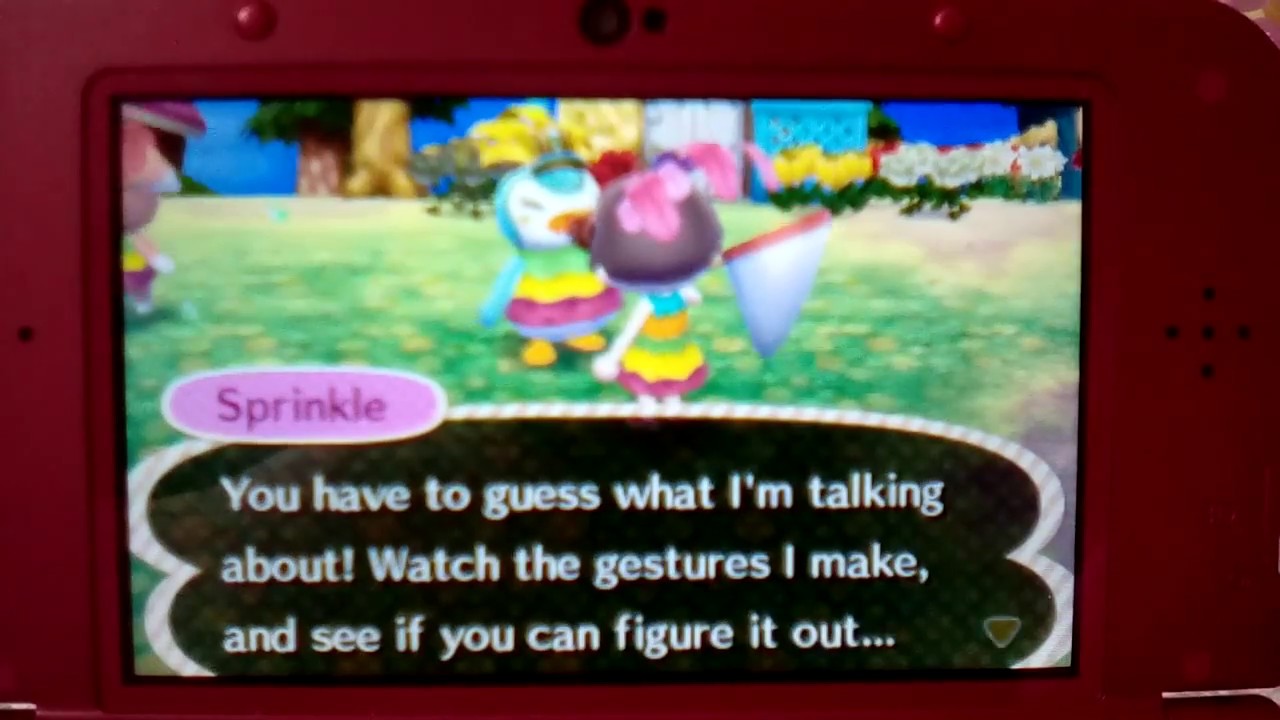 Animal Crossing New Leaf - Charades with Sprinkle! - YouTube