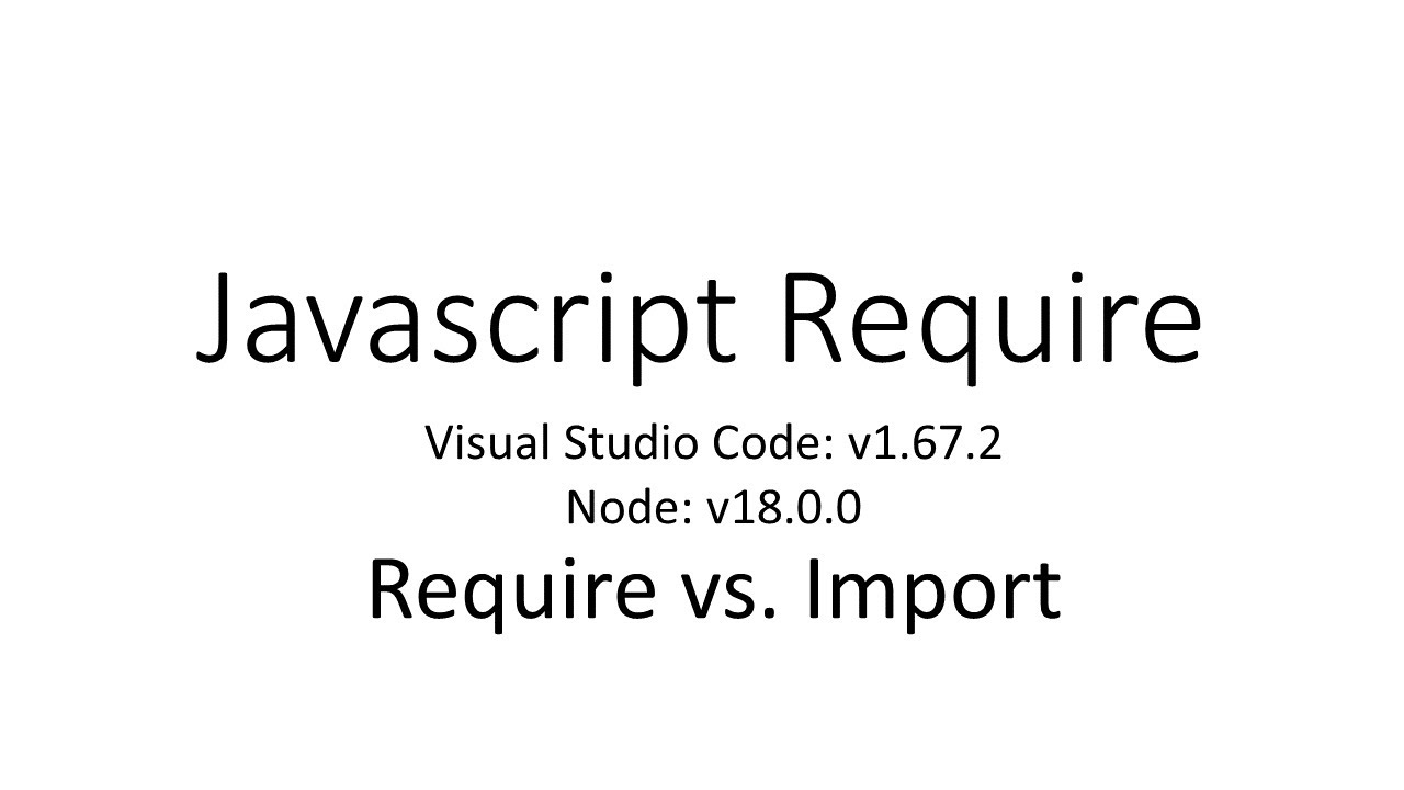 Javascript Require YouTube Javascript Require YouTube