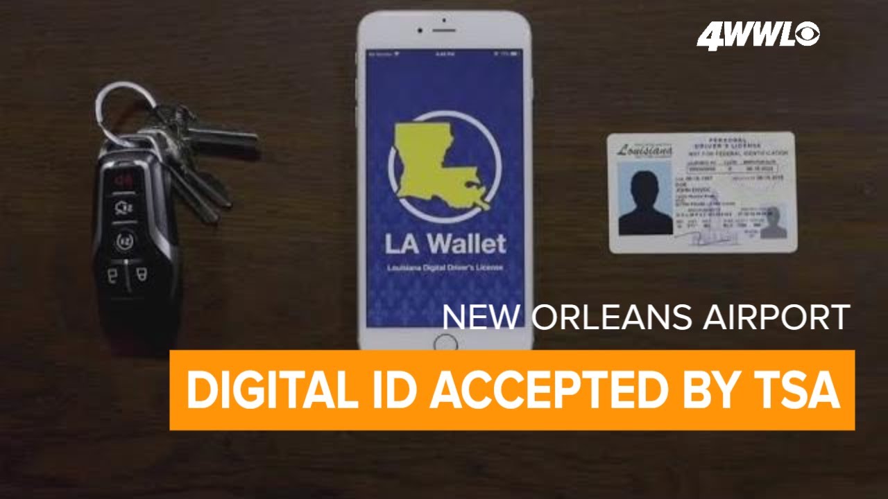 TSA to begin accepting Digital IDs at New Orleans Airport - YouTube