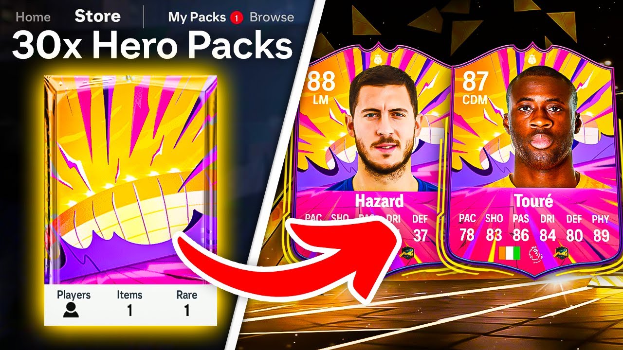 30x BASE HERO PACKS! 😨 FC 25 Ultimate Team - YouTube