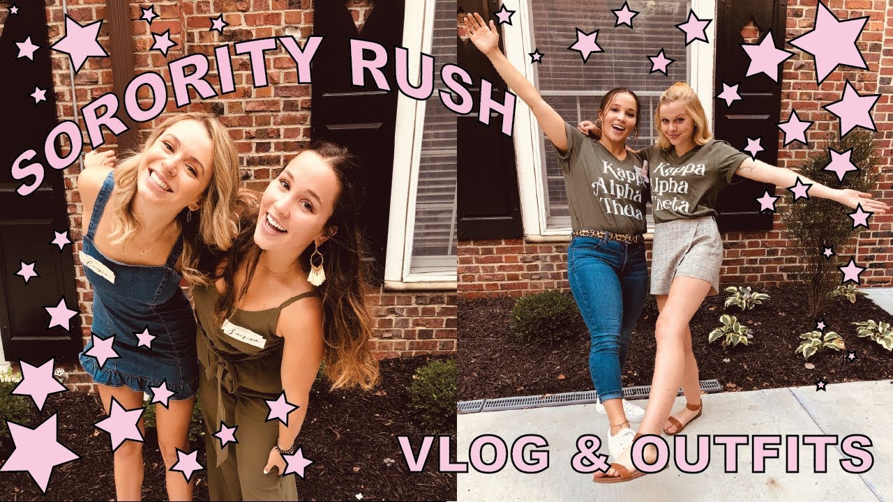 **SORORITY RUSH WEEK** vlog and outfits!! - YouTube