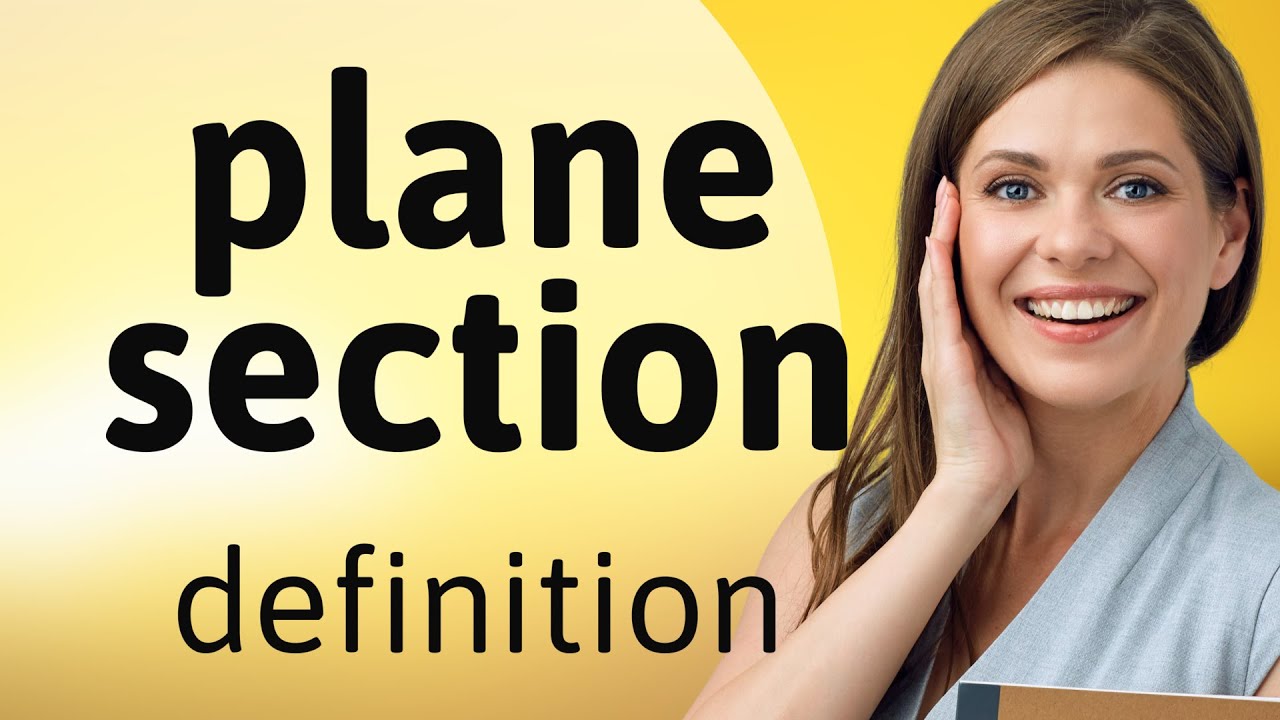 Plane section • what is PLANE SECTION definition - YouTube