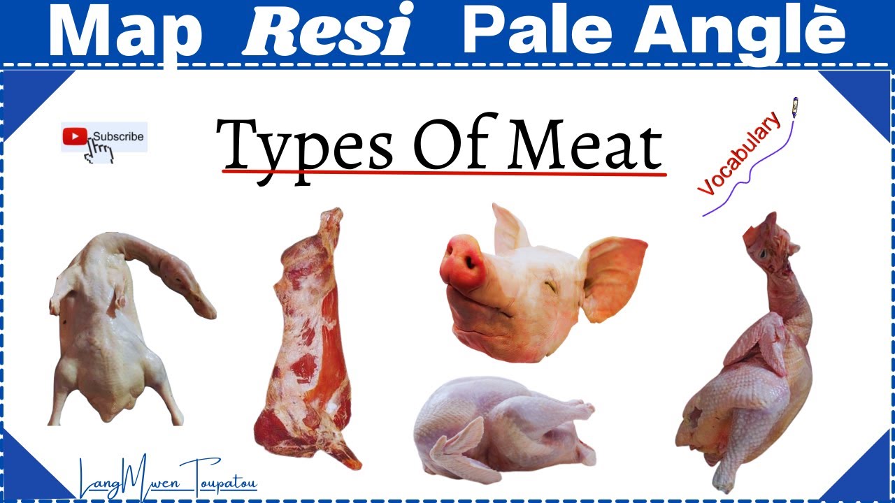 Aprann non vyann 🍖 (MEAT) yo nan lang angle | Learn the types of meat ...