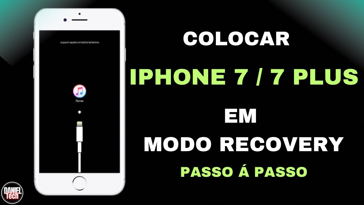 Como colocar iPhone 7 e 7 Plus em modo recovery ( PASSO Á PASSO) Tela ...