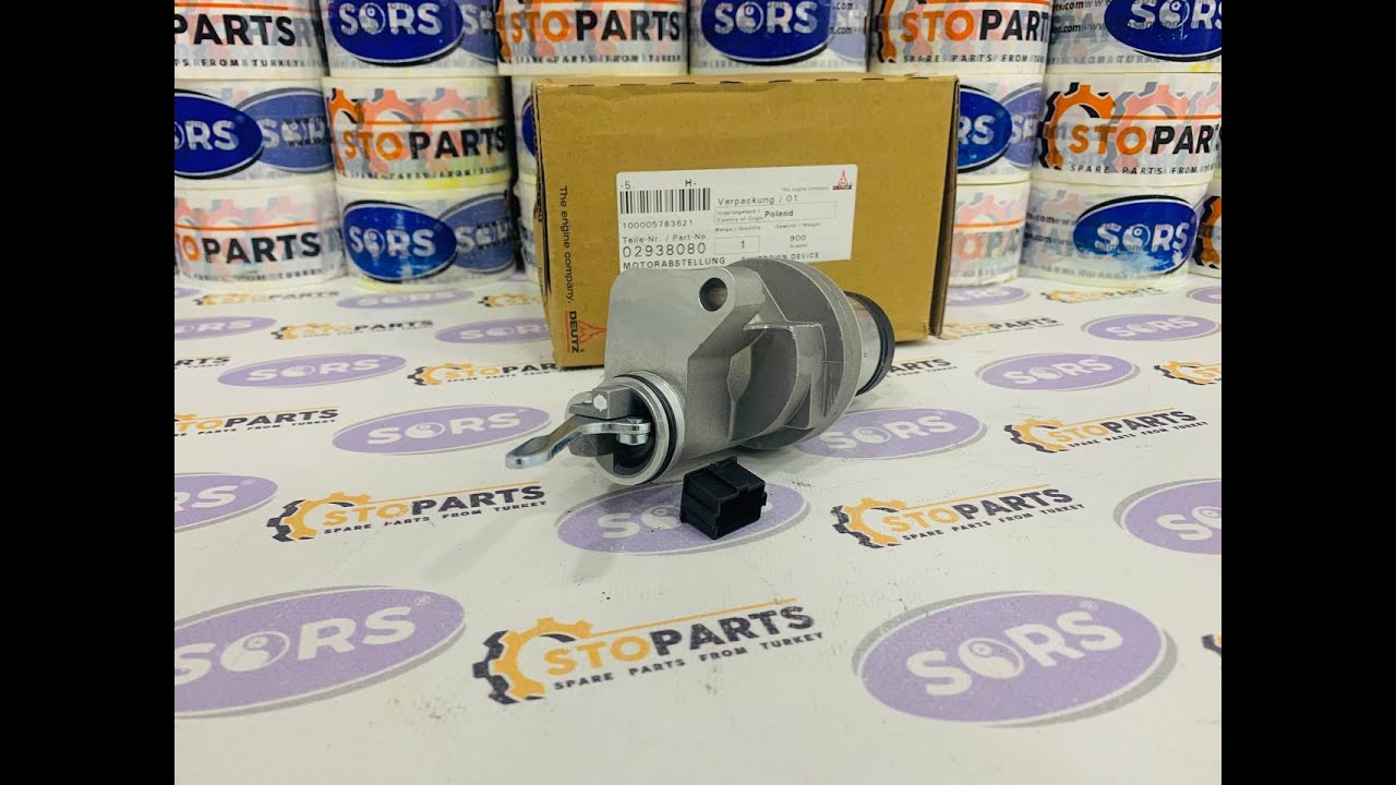 ENGINE SHUT OFF SOLENOID 02938080, 05714697 FOR BOMAG - YouTube