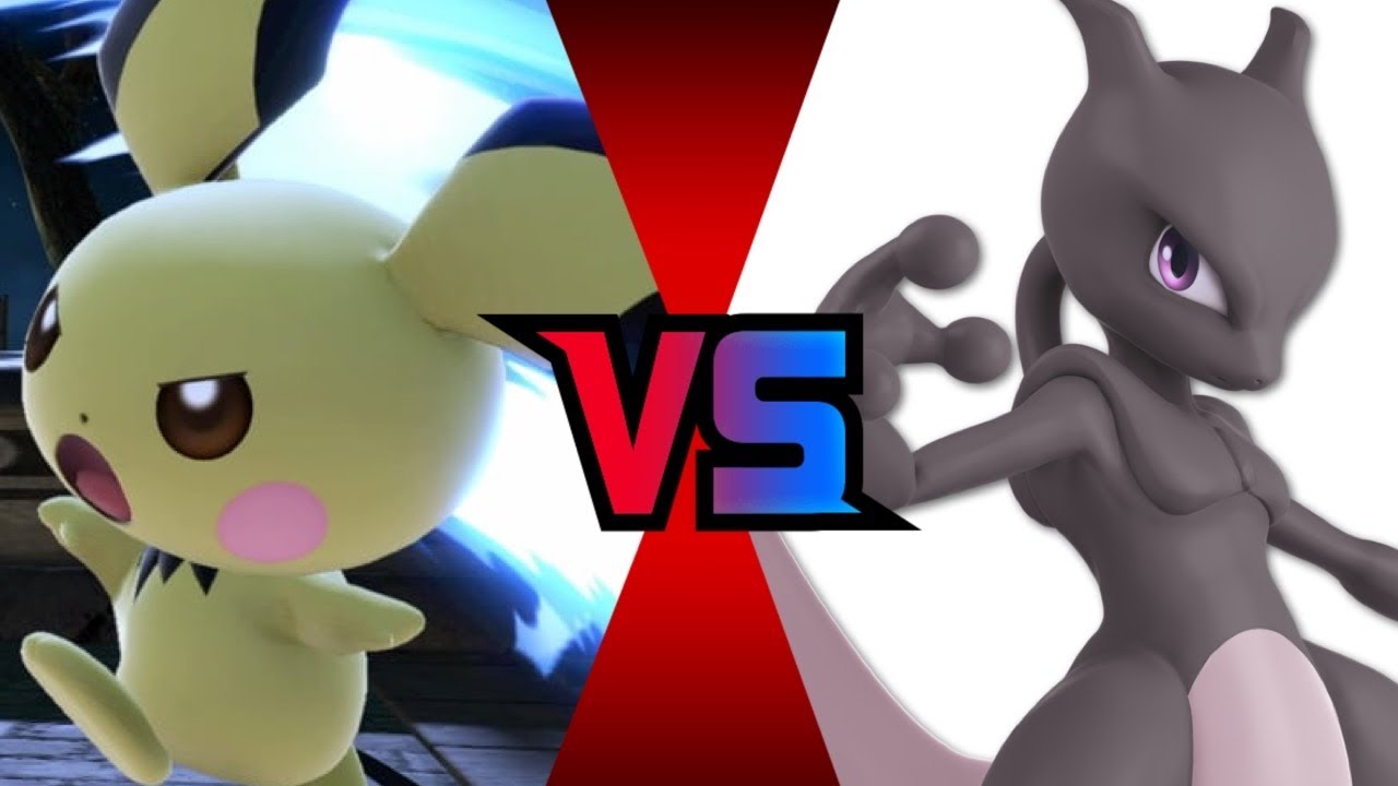 SSBU - Pichu (me) vs Fake Mewtwo - YouTube