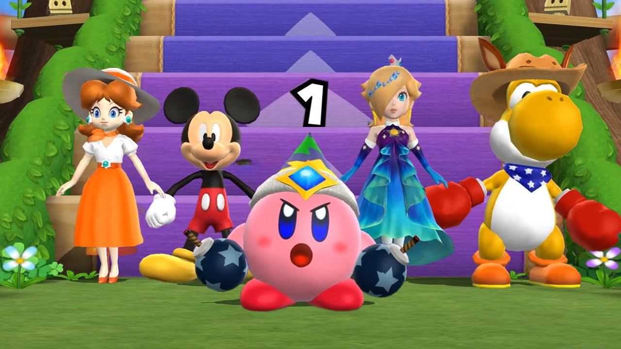 Mario Party 9 Step It Up 7 Wins - Daisy (Vacation) vs Disney Mickey ...