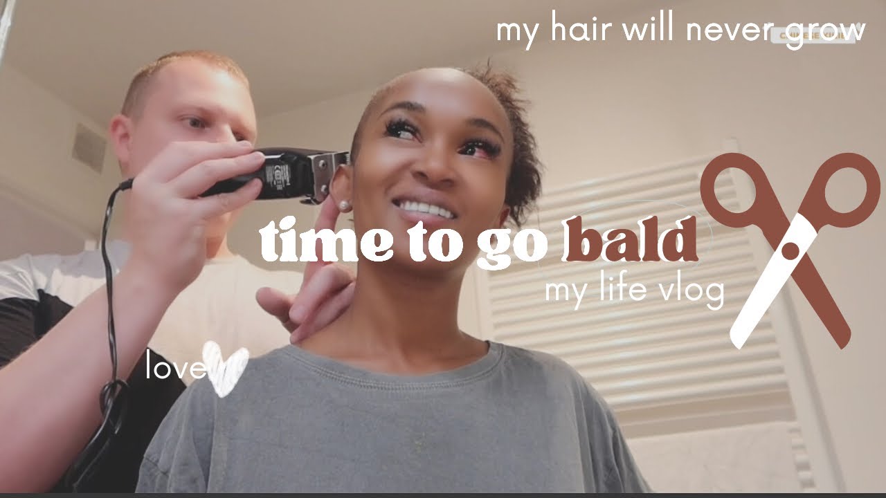 I let my husband shave my hair bald - YouTube