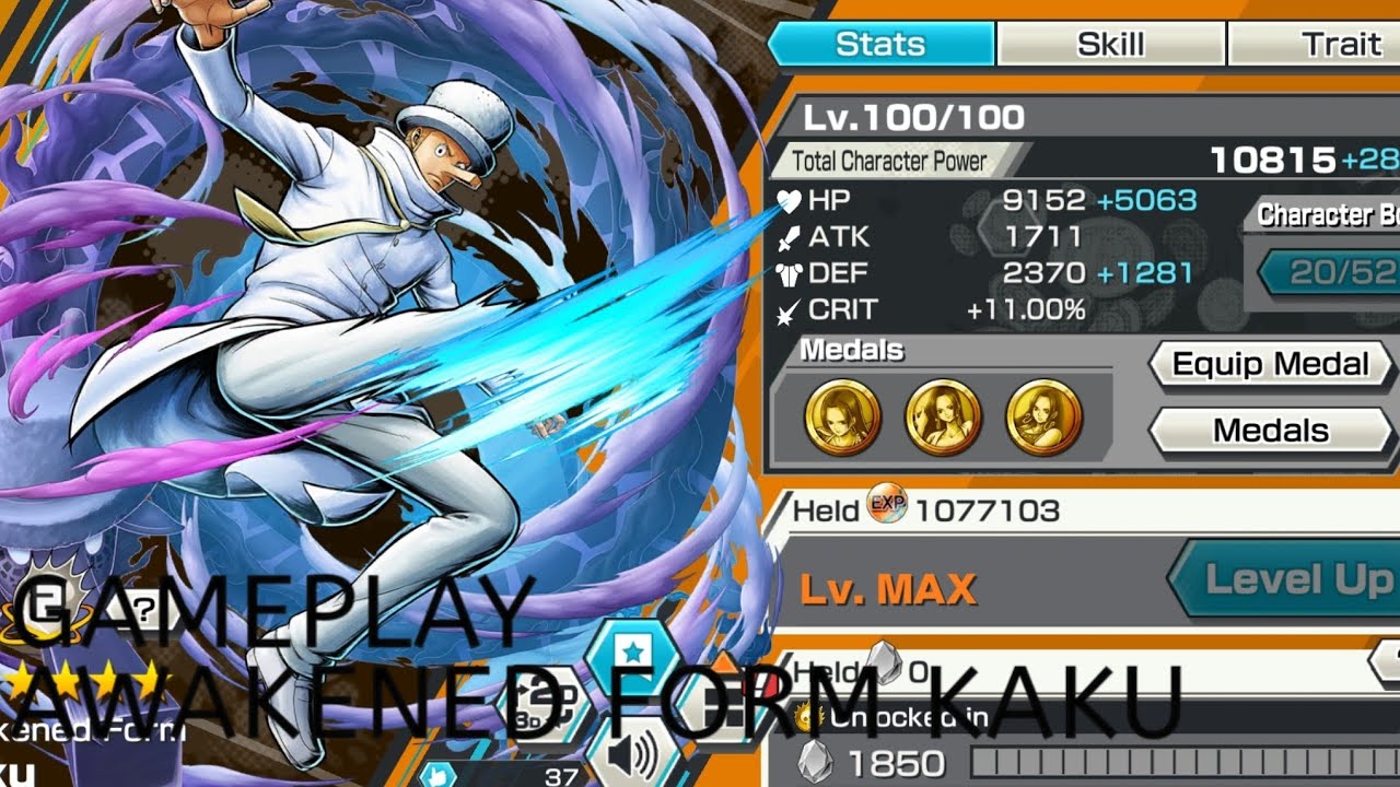 GAMEPLAY | AWAKENED FORM KAKU | OPBR ( Com o kkkLawliet) - YouTube