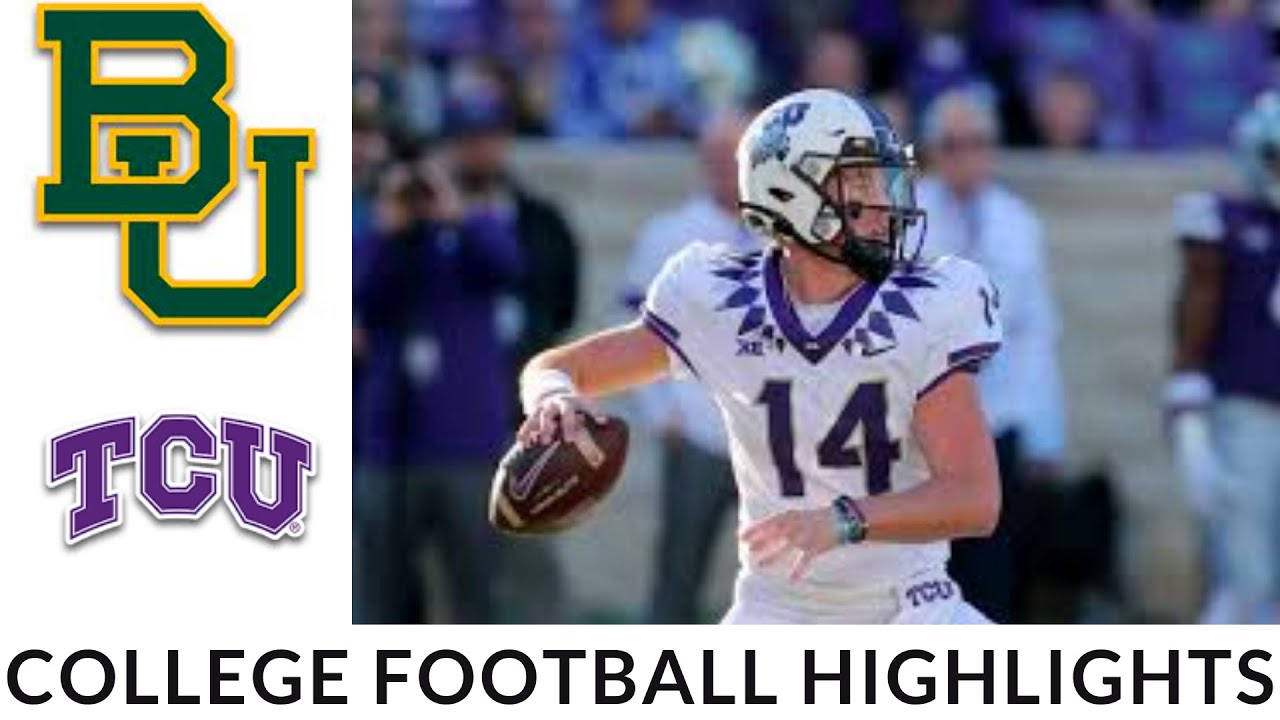 #4 TCU vs Baylor Highlights | Week 12 College Football | 2022 College ...