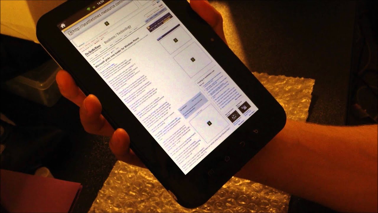 Cheap Android 2.3 Tablet vTab V7 Review - YouTube