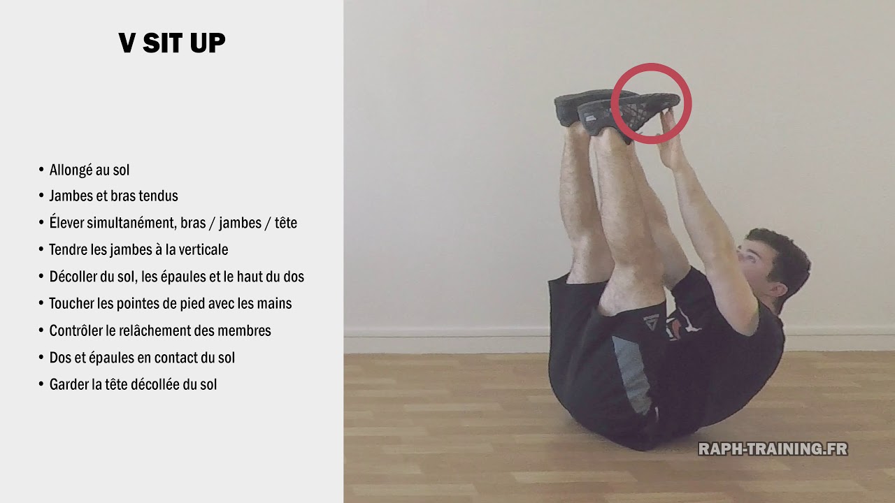 V SIT UP : ABDOS - YouTube
