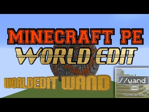How to download and use WorldEdit //wand MCPE - YouTube