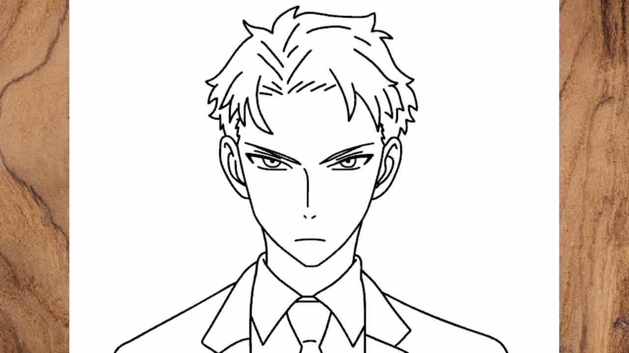 How to draw Loid Forger step by step from Spy x Family - YouTube