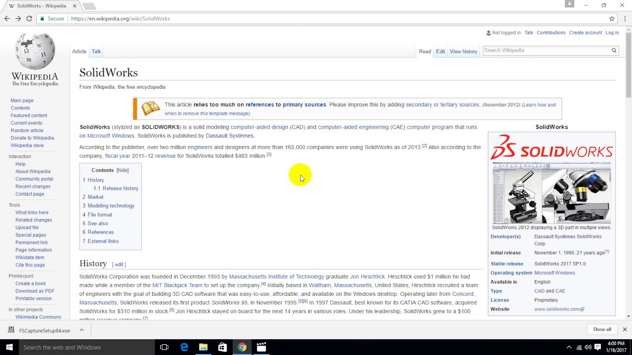 Solidworks History - YouTube