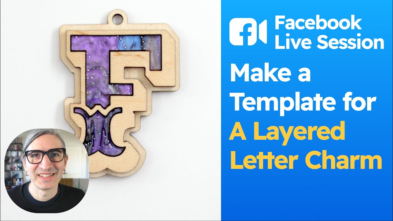 How To Make a Layered Letter Charm - YouTube