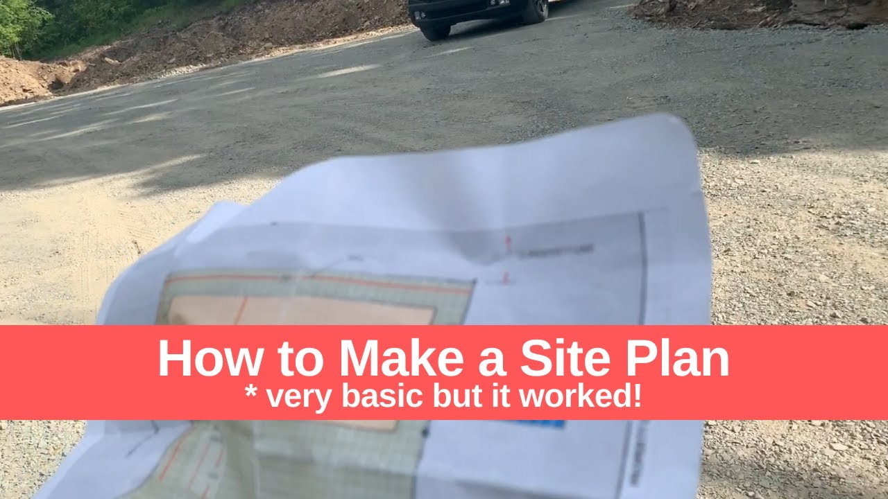 How make a simple site plan - Very basic but worked! - YouTube