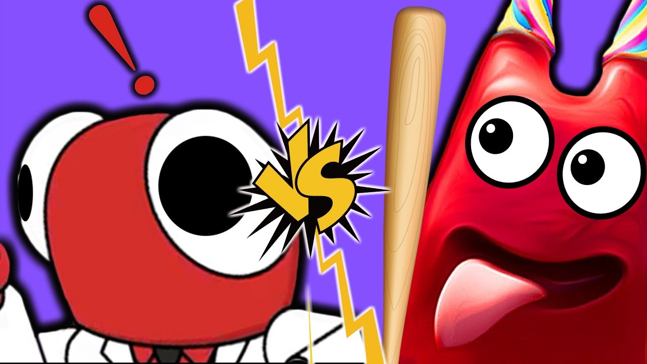 A LUTA do VERMELHO VS BANBAN - Rainbow Friends VS Garten Of Banban ...