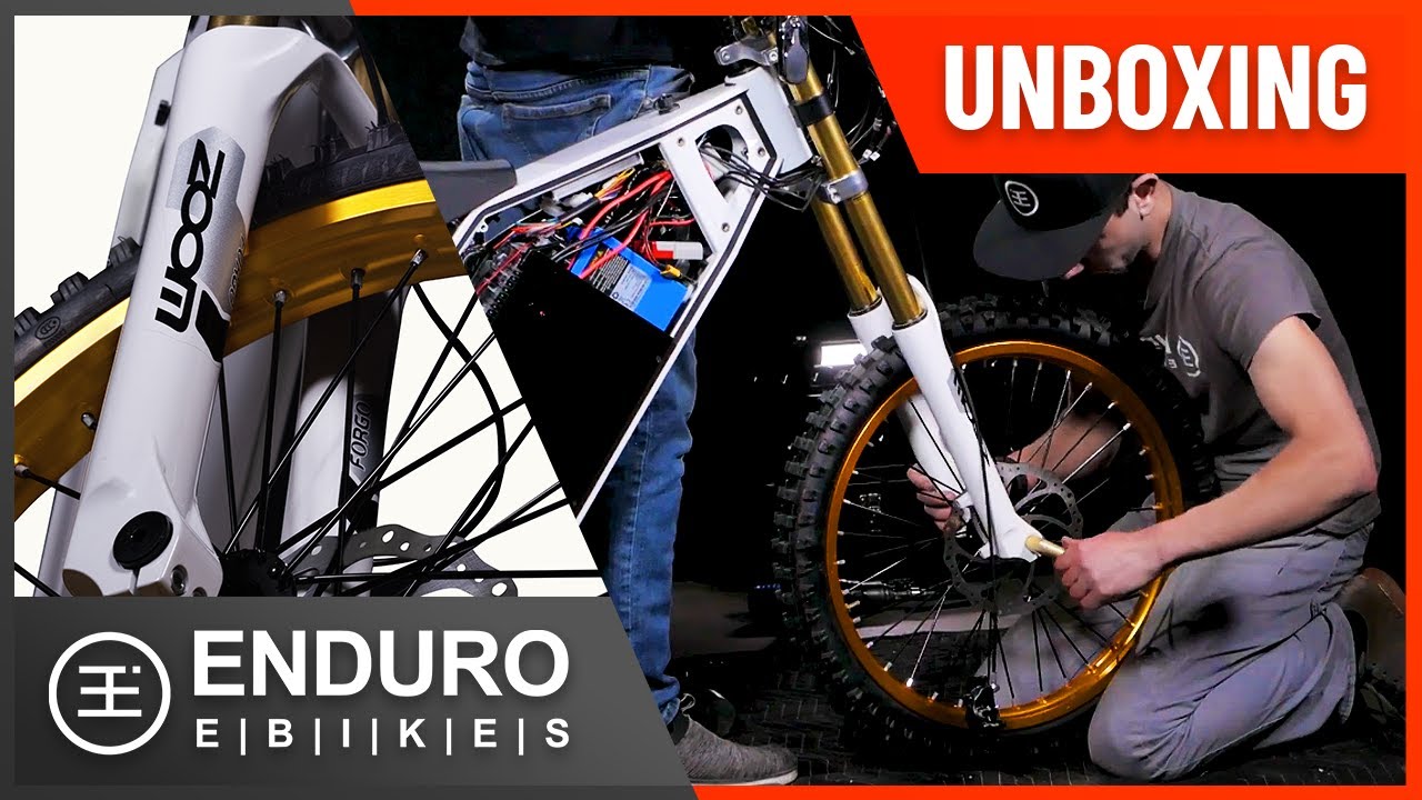 Enduro 3000w E-Bike Unboxing and Setup - YouTube