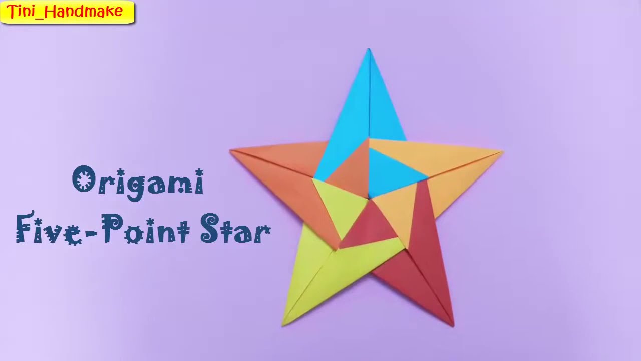 DIY Origami Five Point Star/How to make Origami Five Point Star/ Hướng ...