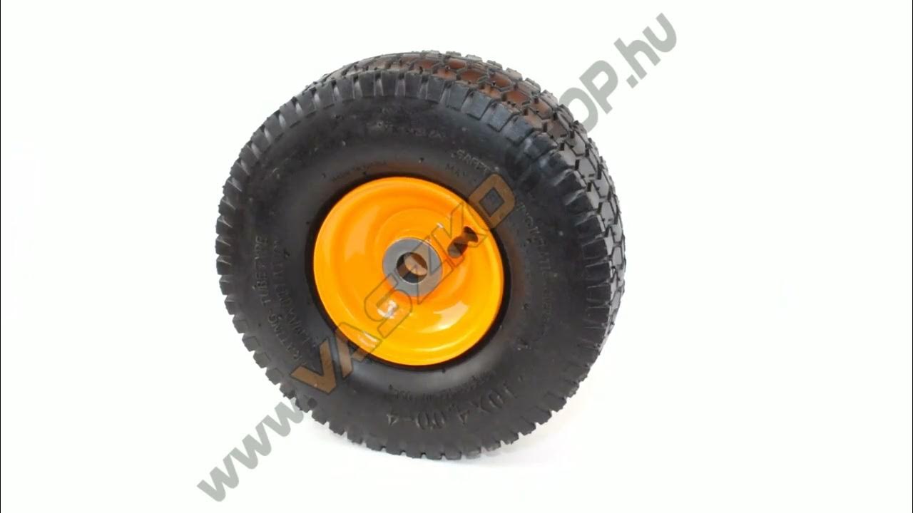 Fűnyíró traktor kerék McCulloch M95-66X 10x4.00x4 - YouTube