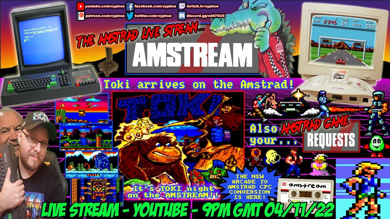[AMSTRAD CPC]⚡️AMSTREAM 🦧TOKI - The New Amstrad Arcade Conversion Is ...