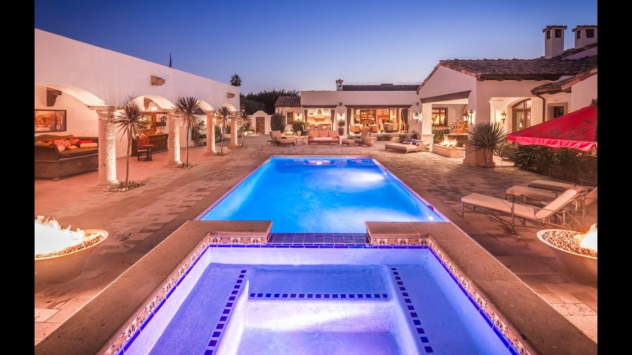 Authentic Hacienda in Rancho Santa Fe - YouTube
