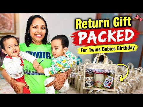 Return Gifts Pack Karte Hue Itni Khushi Hui! 🥹🎁 Twins Ka Birthday