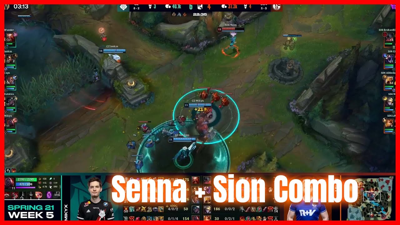 Sion + Senna Combo Poggers G2 vs S04 - YouTube