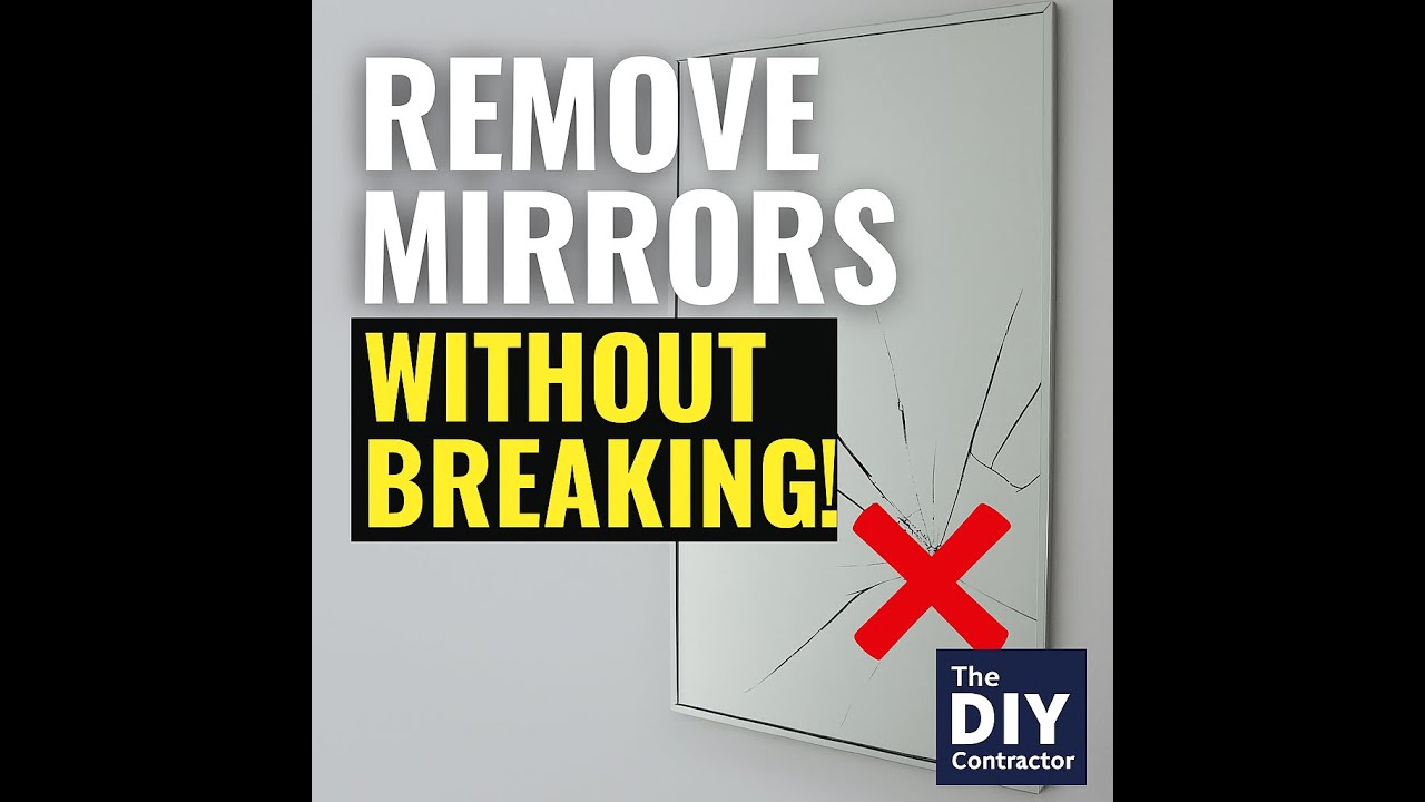 How to Remove Mirrors Without Breaking! - YouTube