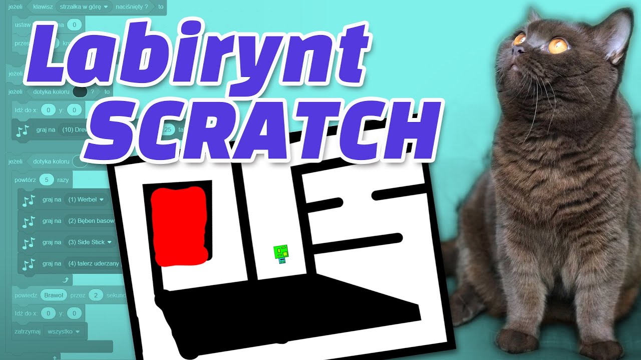 Scratch labirynt. Ćwiczenie 10. Dodajemy warunki gry - YouTube