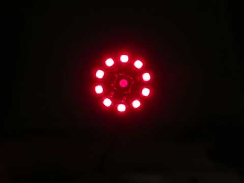 G25349 - Bright Red 10 LED 1" Ring with Tiny Switch - YouTube