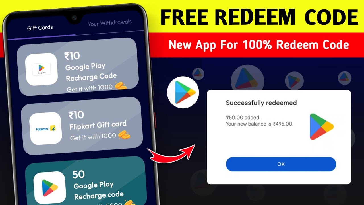 How To Get Free Redeem Code App | Free Redeem Code App | Free Redeem ...