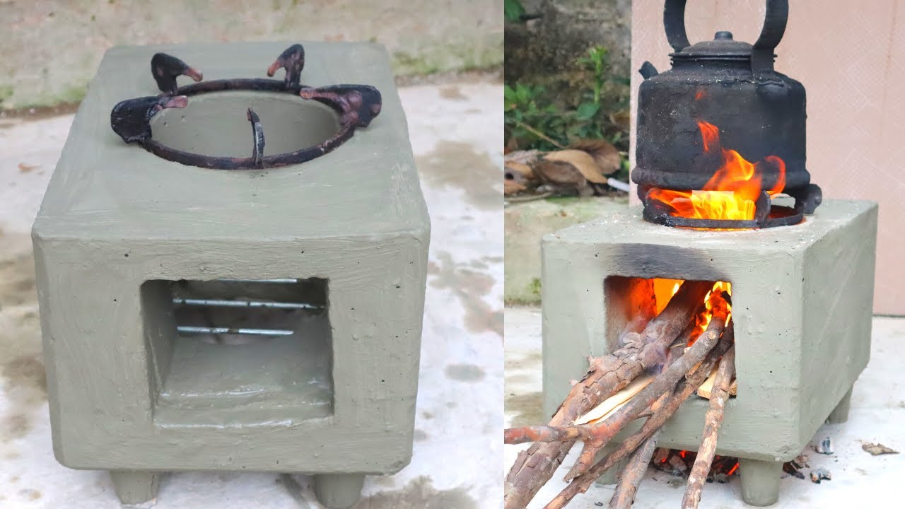 Casting Stoves With cement sand is simple and effective using less ...