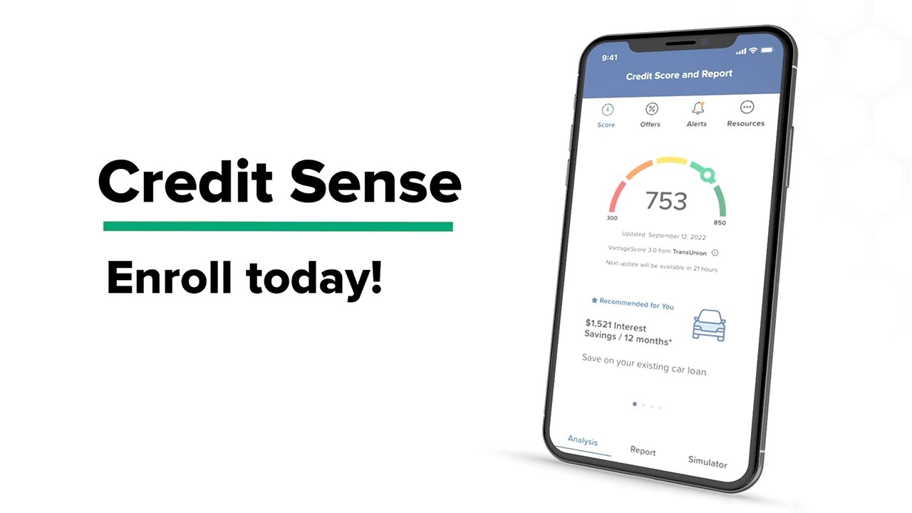 We Offer Complimentary Credit Sense to All Banking Clients | First ...