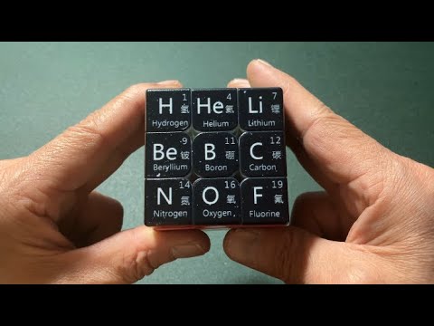 Rubik’s Cube with numbers Element symbol - YouTube