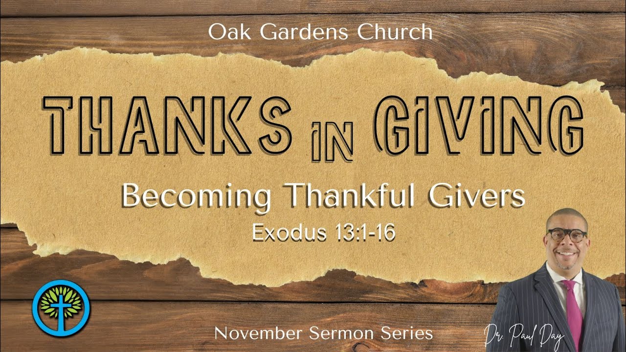 Dr. Paul Day: Thanks-Giving 11/5/23 - YouTube
