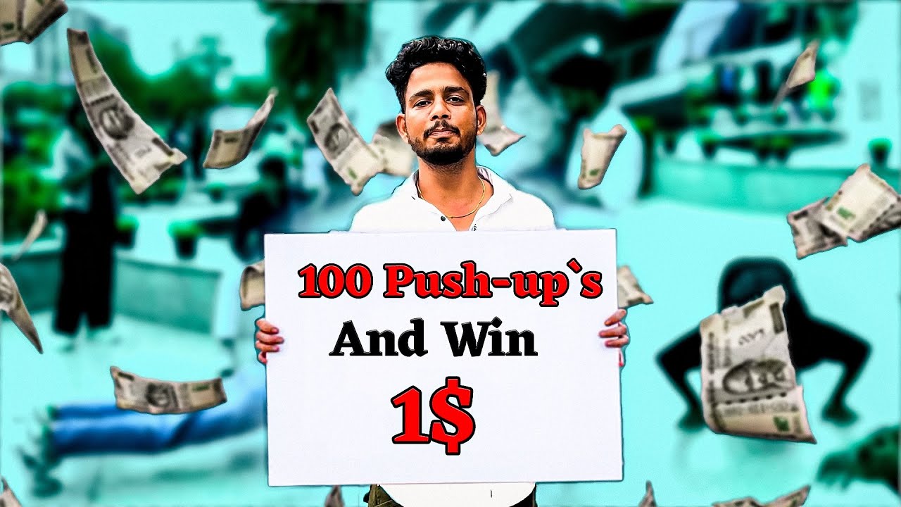 100 Push - Up Challenge 👍 | Win - 1$ - YouTube