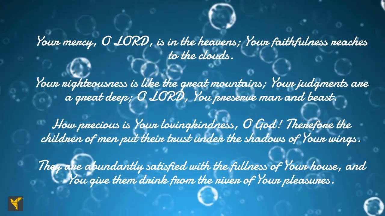 Daily Bible Verses Psalm 36 1 12 YouTube Daily Bible Verses Psalm 36 1 12 YouTube
