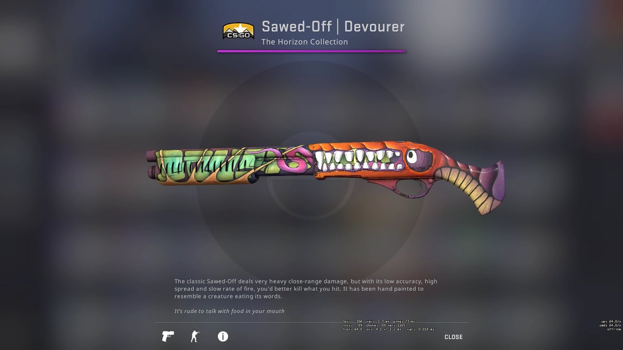 CSGO - Sawed-Off | Devourer (Field-Tested) Skin Showcase and Gameplay ...