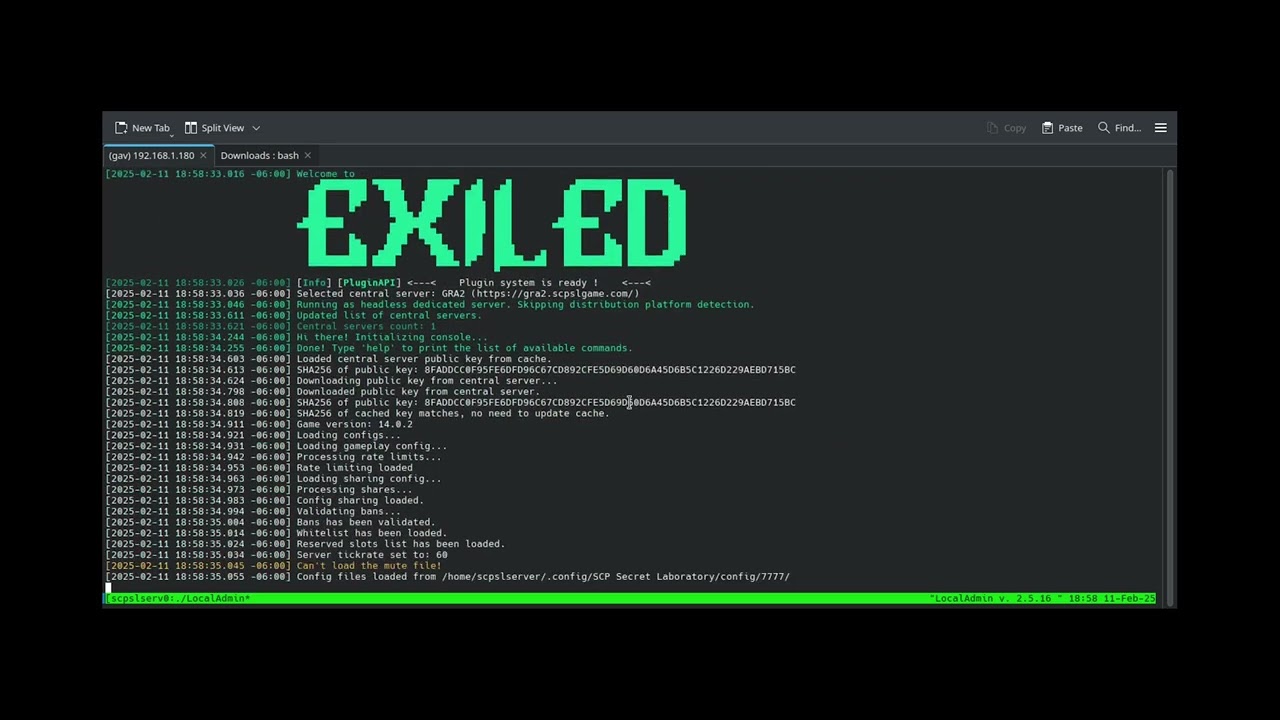How to run a SCP Exiled Server and get it verified on LinuxGSM - YouTube