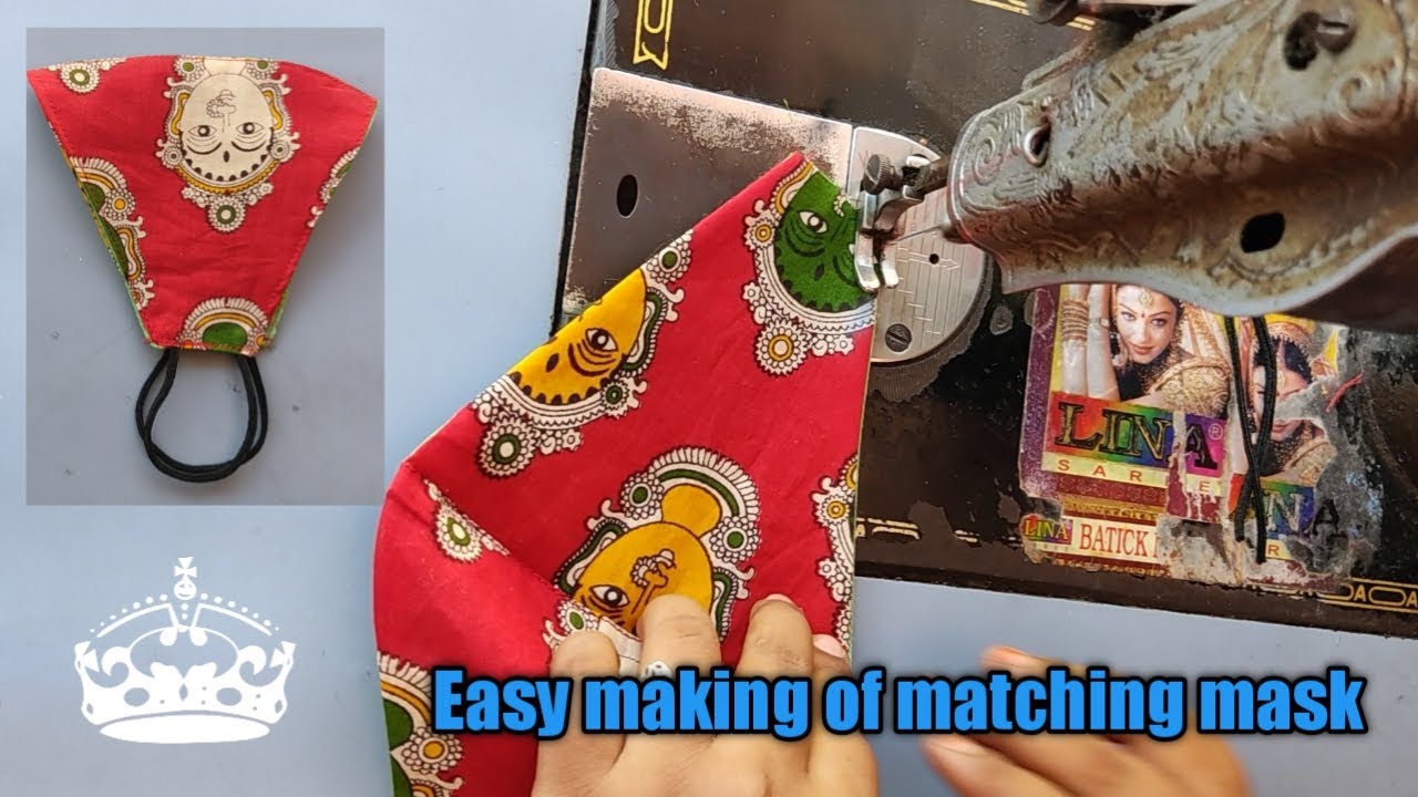How to stitch face mask easily in 15 minutes | Matching Masks for Dress ...