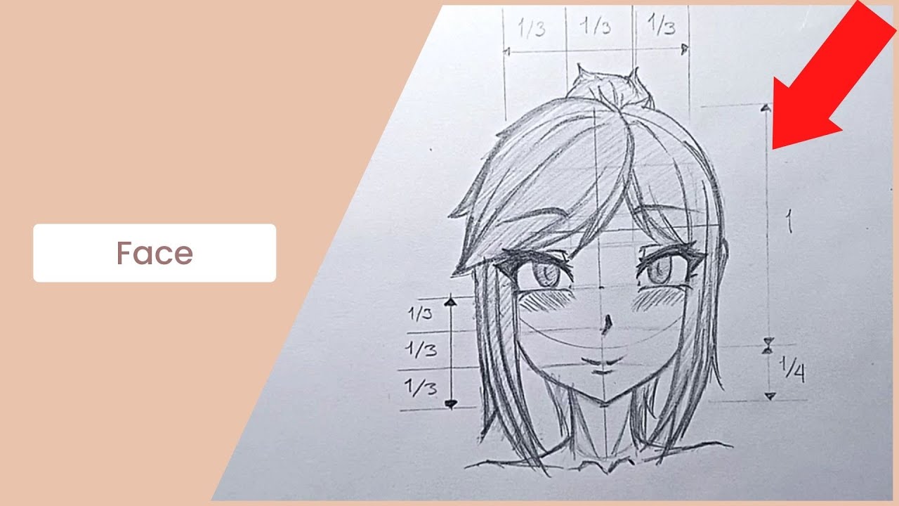 How To Draw A Face Anime Tutorial | Drawing Easy - YouTube