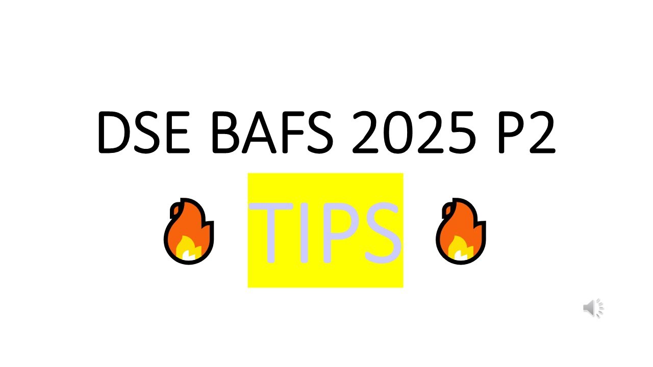 【DSE BAFS 2025】🔥此TIPS必火🔥 - YouTube