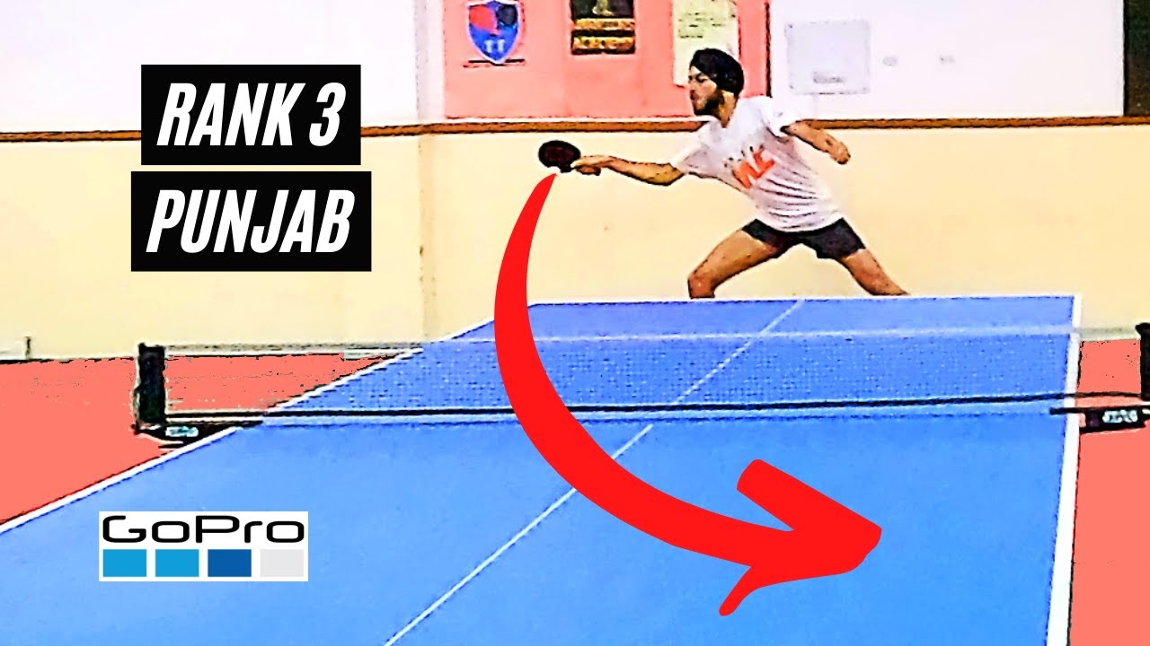 GoPro Table Tennis Player POV vs India Rank 3 (C.B.S.E.) | Table Tennis ...