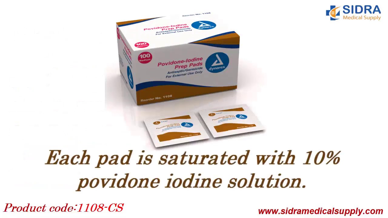 Povidone Iodine Prep Pad| Prep Pad| Sidra Medical Supply-2018 - YouTube