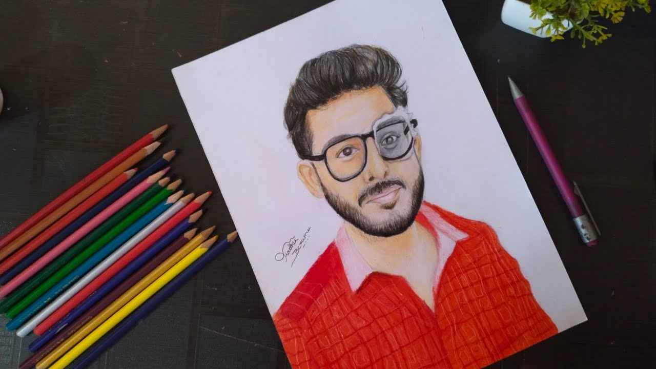 @CarryMinati drawing | part 4 | - YouTube