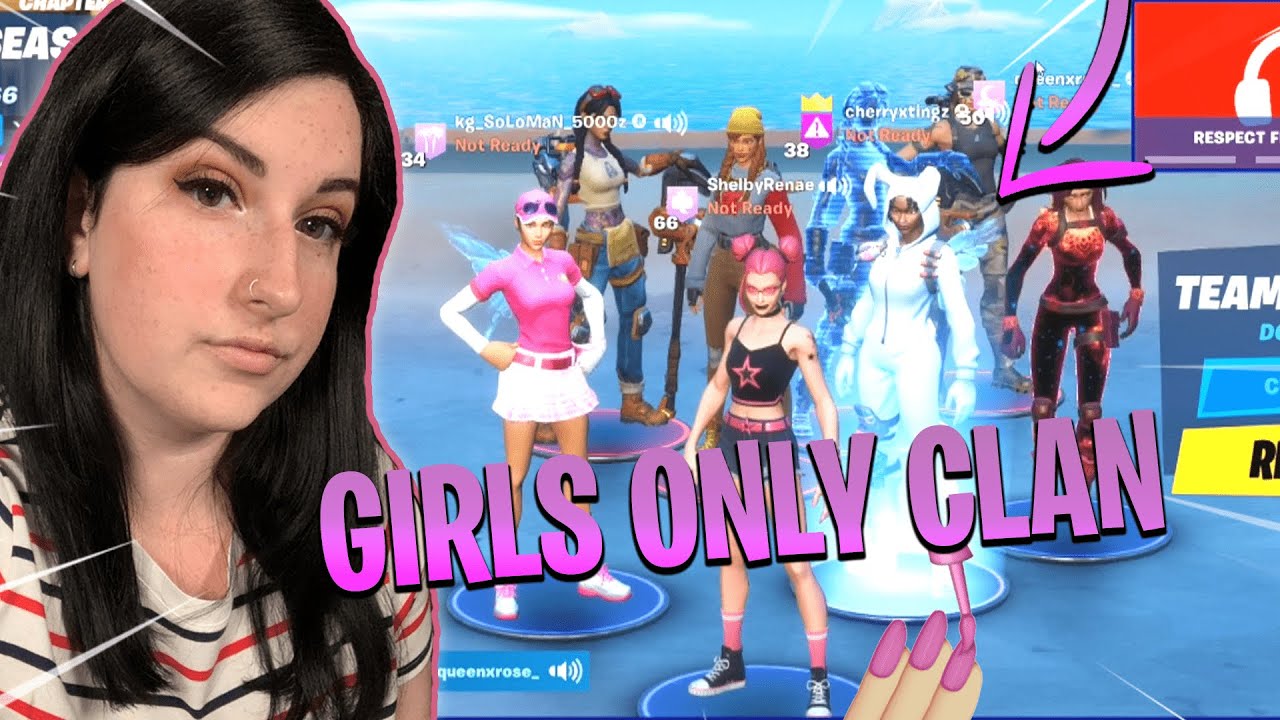 I joined a GIRLS ONLY CLAN in Fortnite.. - YouTube