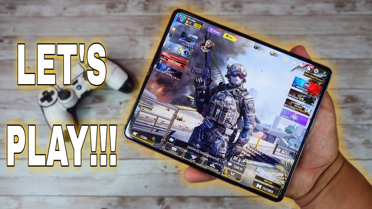 Gaming On The Samsung Galaxy Z Fold 4!!! - YouTube